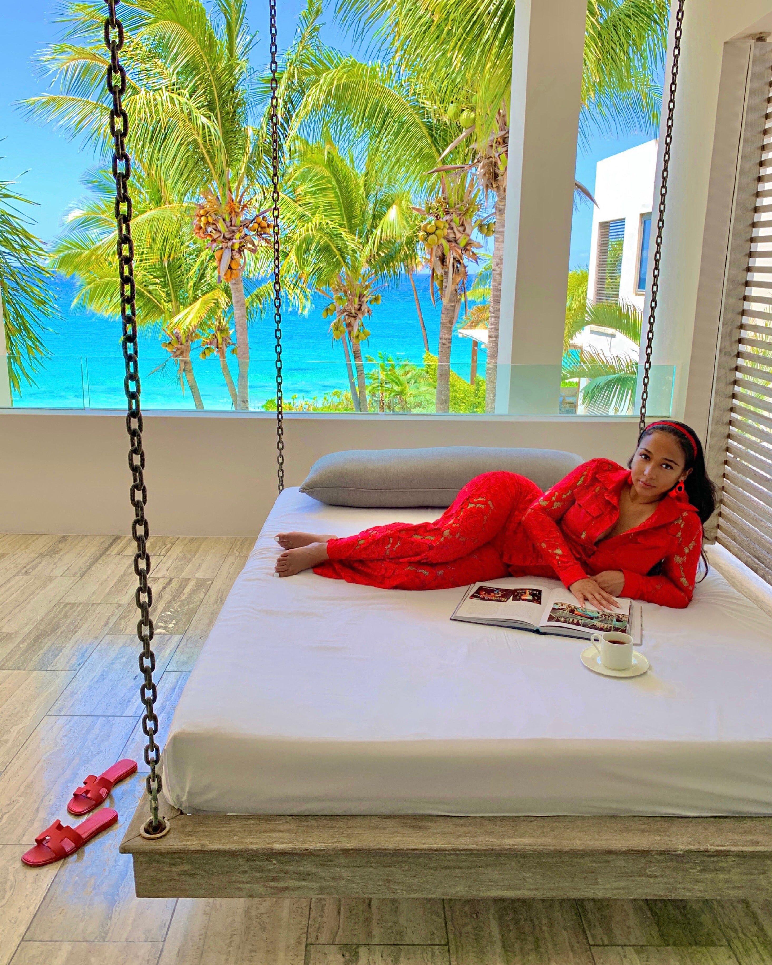 Anguilla Red Lace Set – WJW